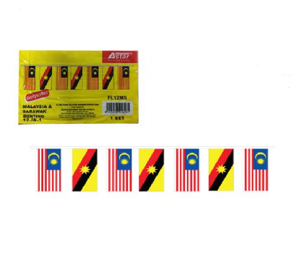 ASTAR FL12MS MALAYSIA/SARAWAK BANTING FLAG – Samfah